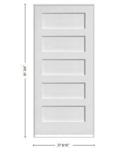 5 Panel Shaker 6'8" Height - Interior Door
